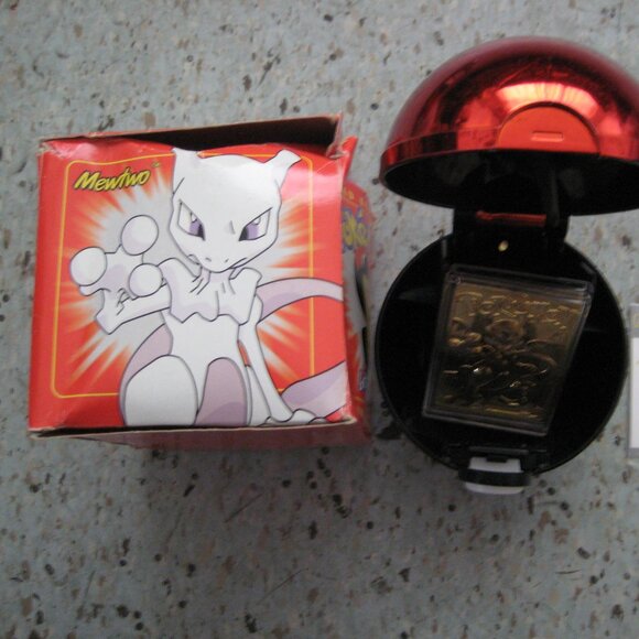 Toys | Pokemon 23k Gold Plated Mewtwo 1999 Burger King Trading Card ...